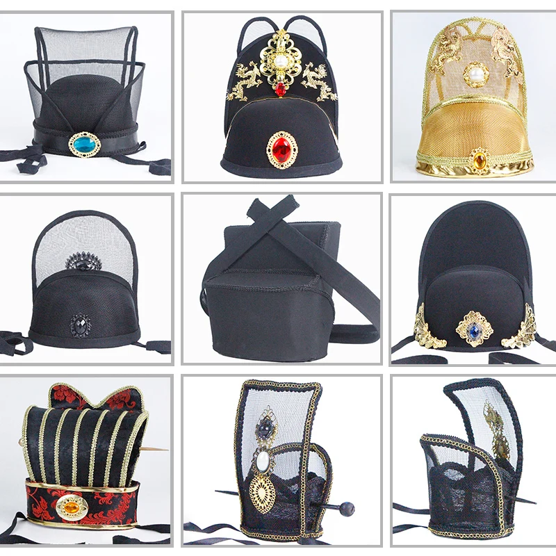 Chinese-Ancient-Costume-Hat-Emperor-Prime-Minister-Headdress-Hanfu-Cos ...