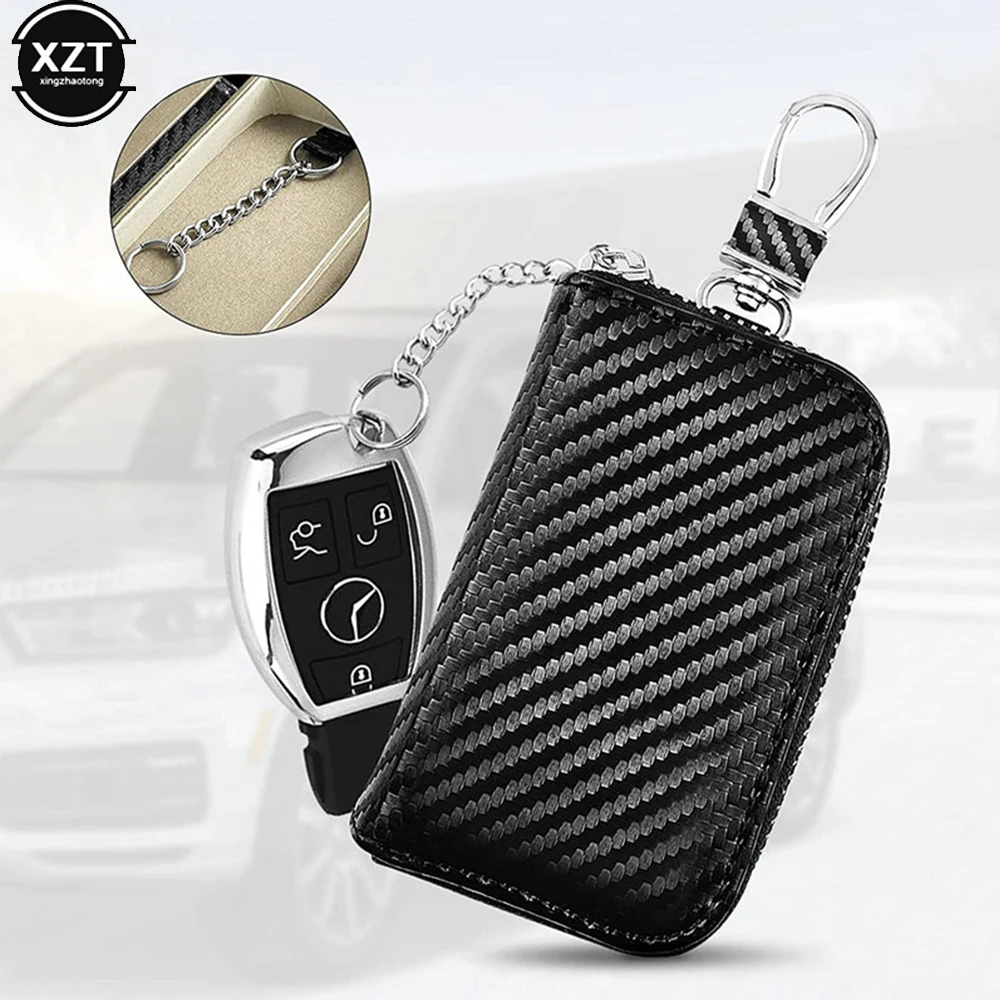New RFID Shielded Signal Zipper Bag Faraday Car Key Case Signal ...