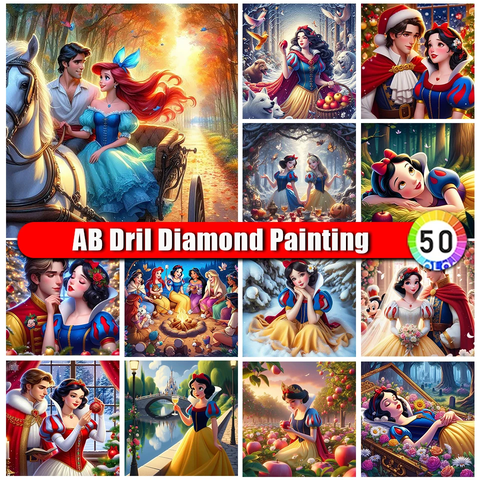 Picture-Size-Fairy-Dust-Diamond-Painting-Disney-Snow-White-New ...