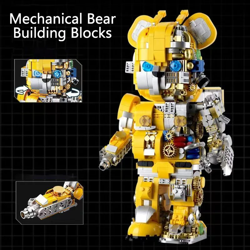 New Mechanical Bear Building Blocks Assembly Toys Mecha Model ...