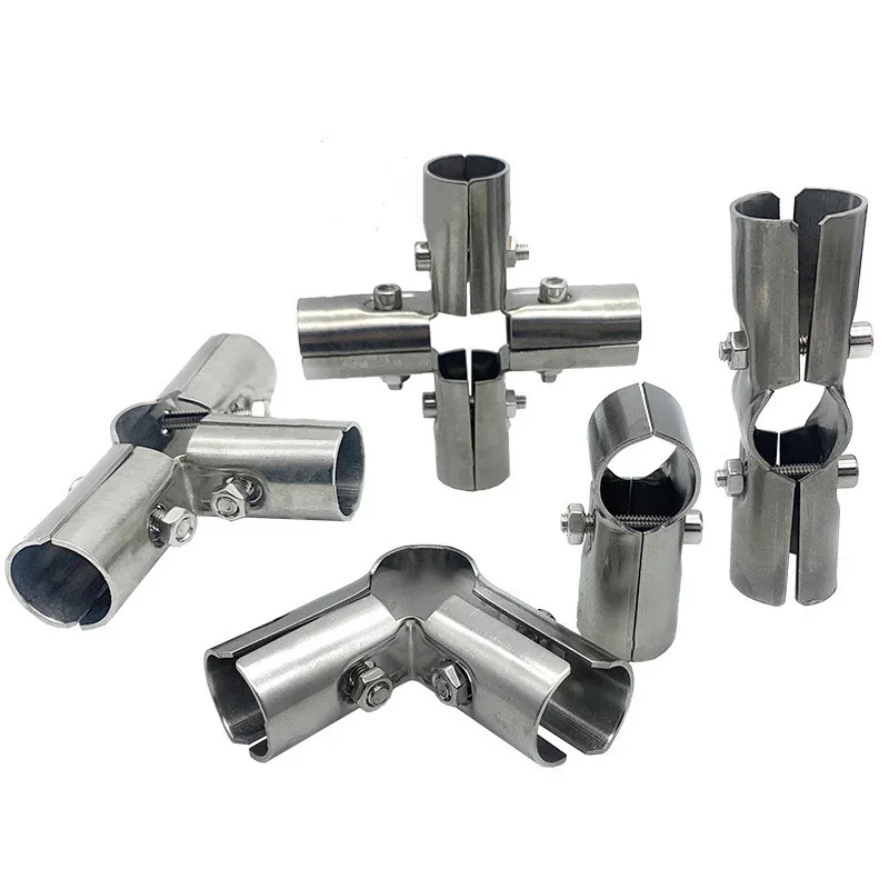 1pcs-25mm-Round-Pipe-Joint-Stainless-Steel-Tube-Connector-Clothes ...