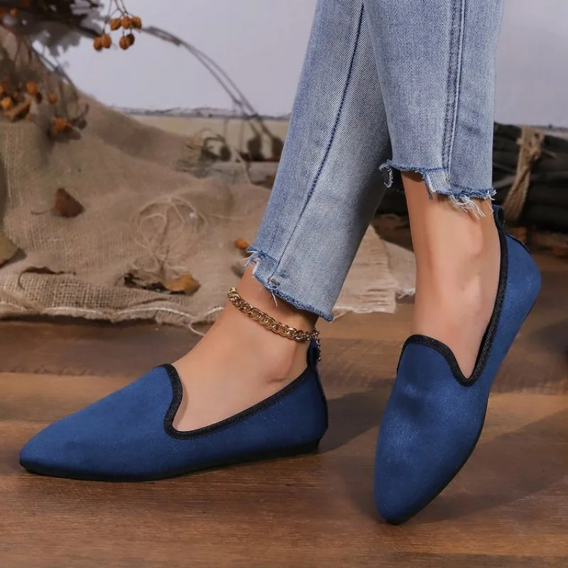 2024-Fashion-Slip-on-Loafers-Breathable-Stretch-Ballet-Shallow-Flats ...