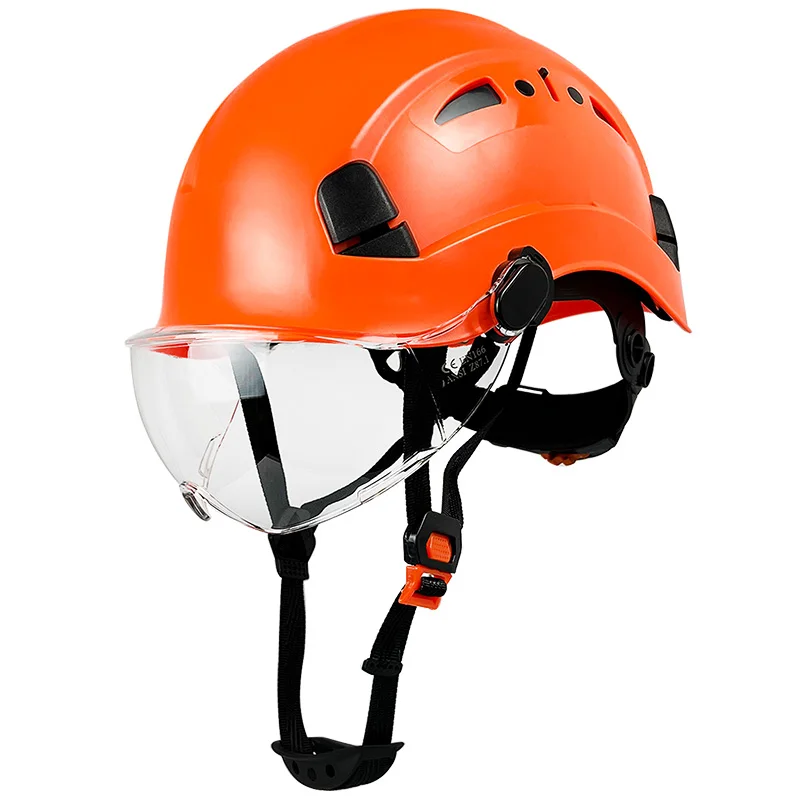 Construction-Safety-Helmet-With-Goggles-For-Engineer-Visor-high-quality ...