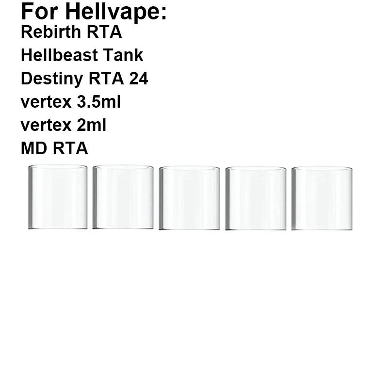 Straight-Glass-Tank-Tubes-for-Hellvape-Glass-Rebirth-RTA-Hellbeast-Tank ...