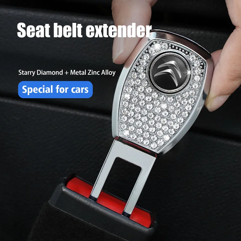 Car Zinc Alloy Seat Belt Clip Extension Plug Accessories For Citroen C4 ...