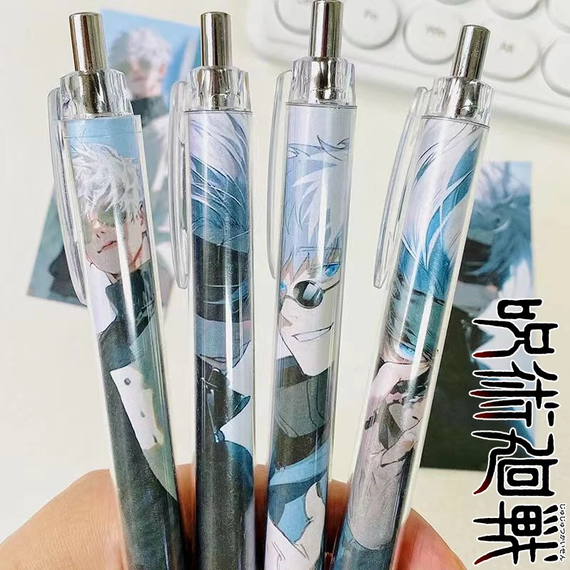 Jujutsu-Kaisen-Gel-Pen-Gojo-Satoru-0-5mm-Black-Press-Pen-Anime ...