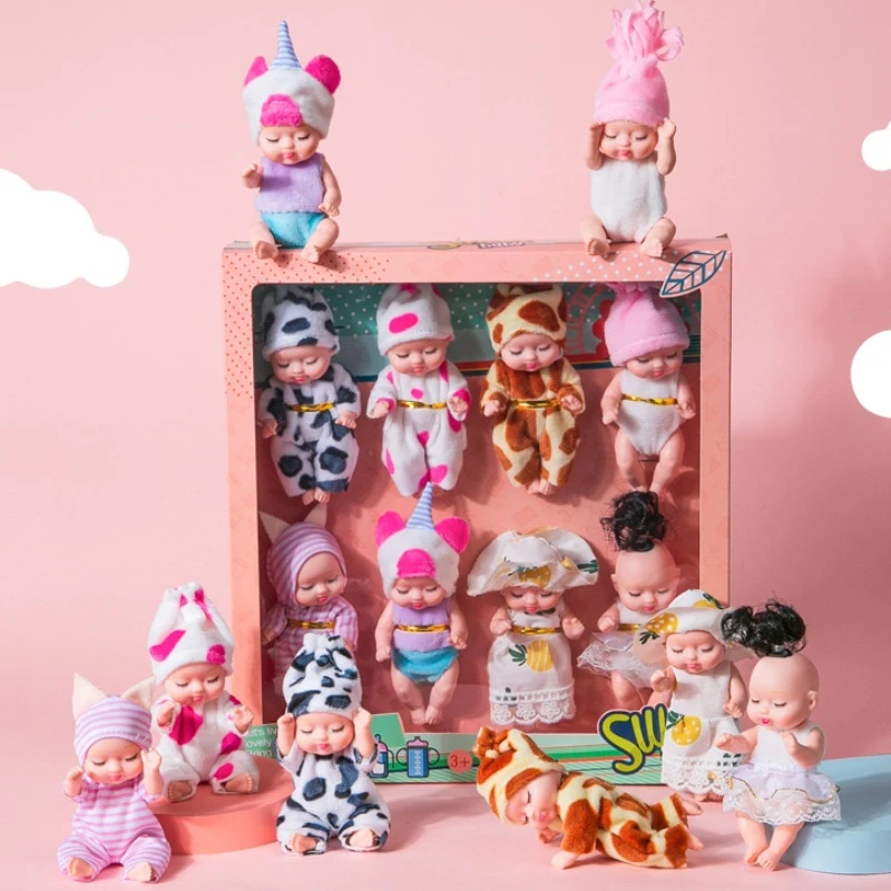 1pcs New Fashion 3.5 Inches Simulation Rebirth Dolls Toy Mini Cute ...