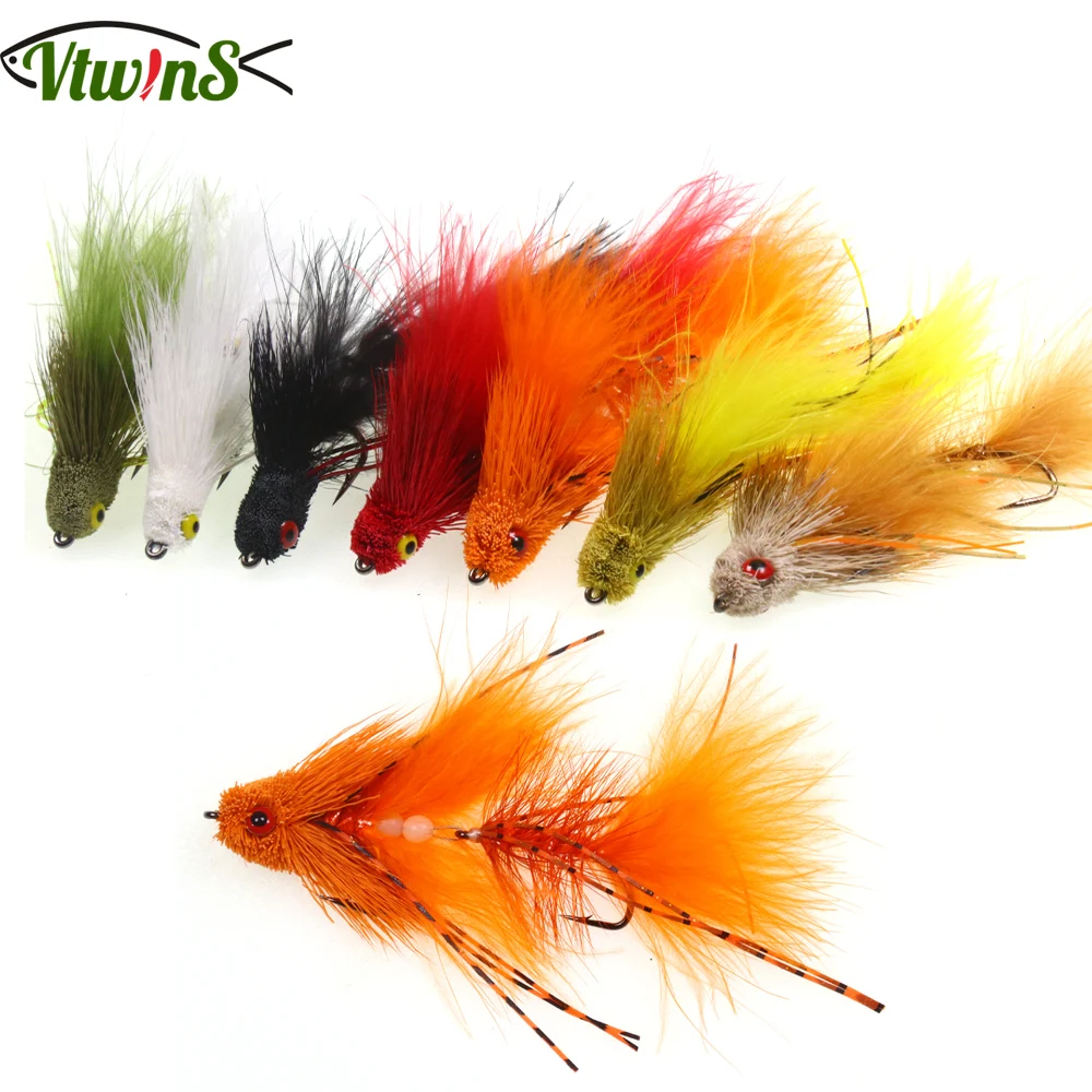 Vtwins-Sex-Dungeon-Articulated-Streamer-Fly-Deer-Hair-For-Big-Game ...