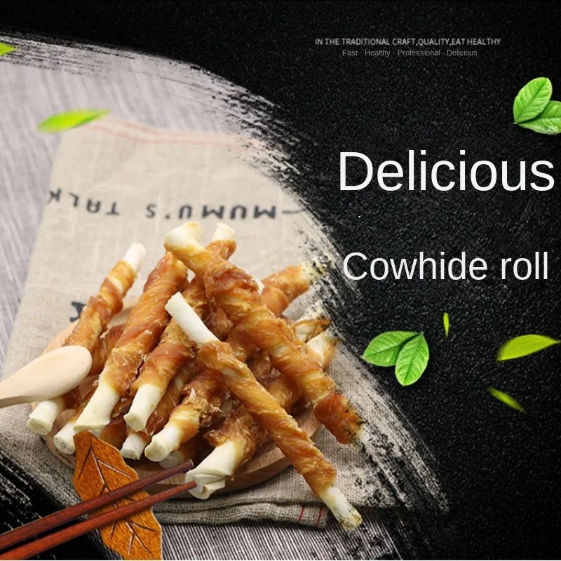 200g-bag-Chicken-cowhide-rolls-chicken-pigskin-rolls-pet-teeth-grinding ...