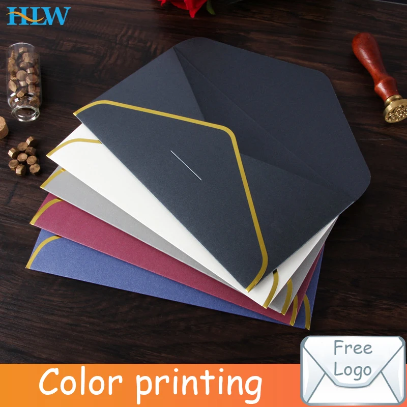 10pcs-lot-Gold-Stamping-Envelopes-Creative-Retro-European-Business ...