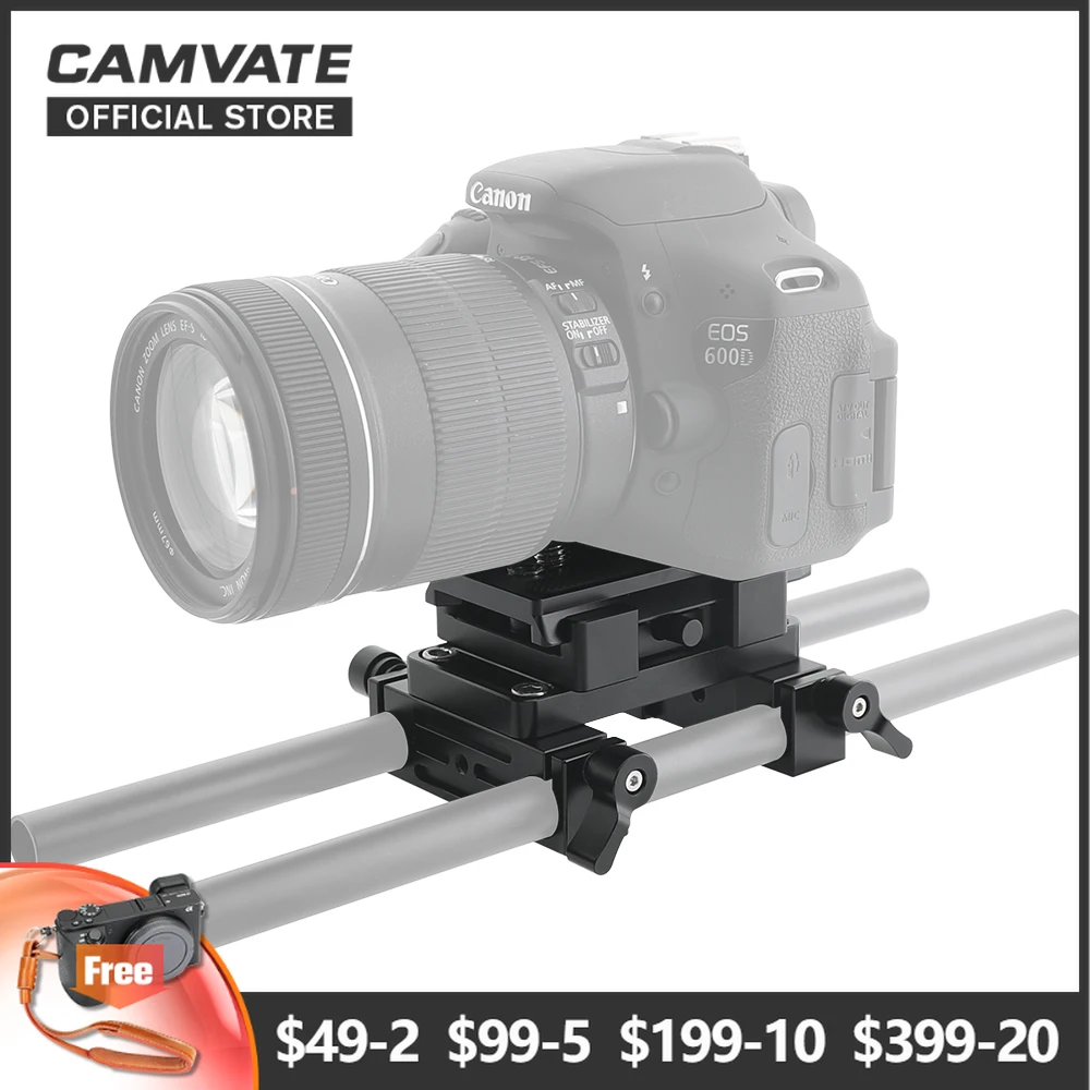 Camvate Manfrotto Quick Release Adapter Plate With Sliding Plate ...