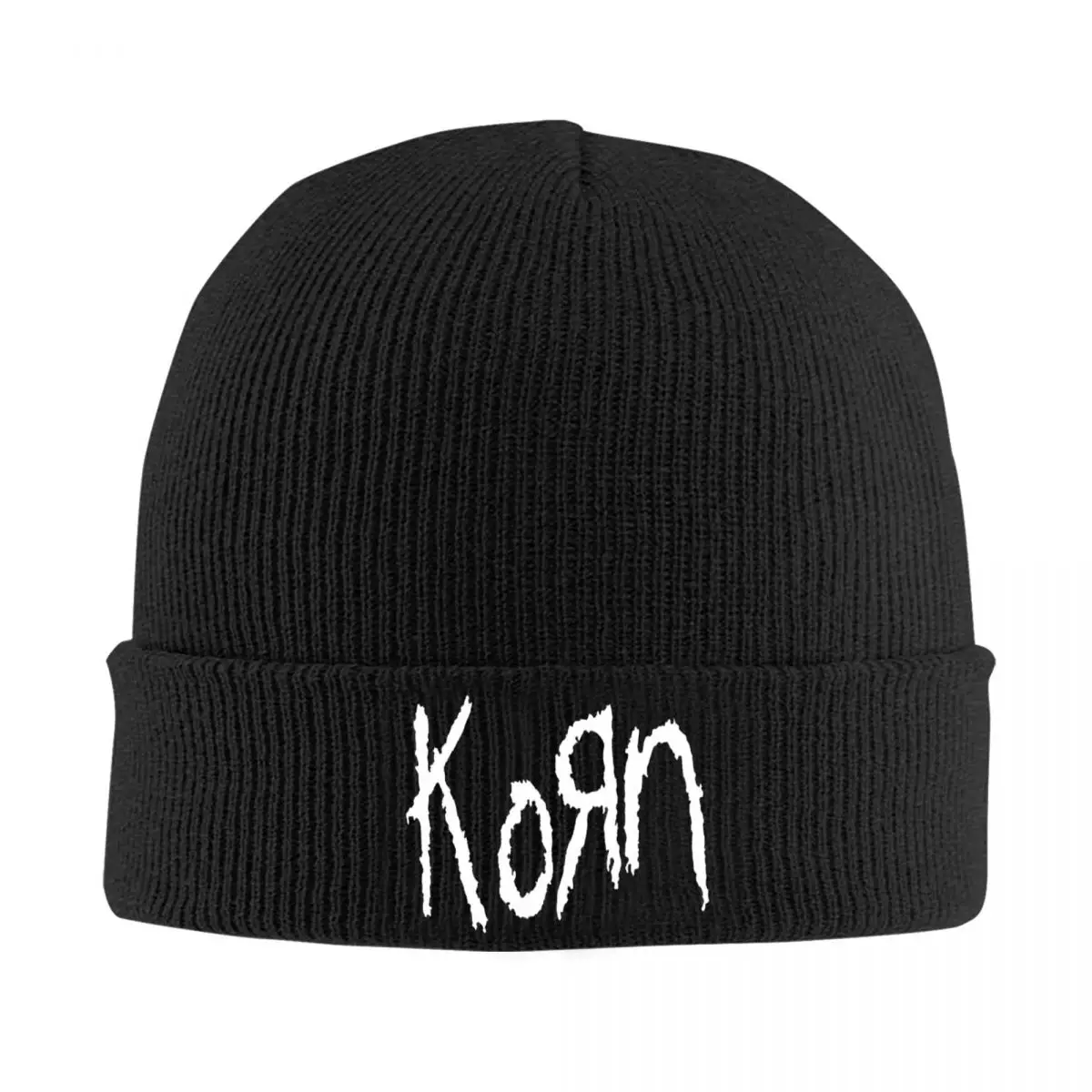 Korn-Band-Logo-Knitted-Hat-Women-s-Men-s-Beanies-Winter-Hats-Crochet ...