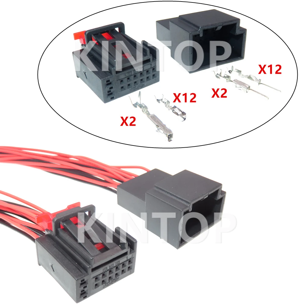 1-Set-14-Pins-Car-Composite-Connectors-Auto-AC-Assembly-Wire-Cable ...