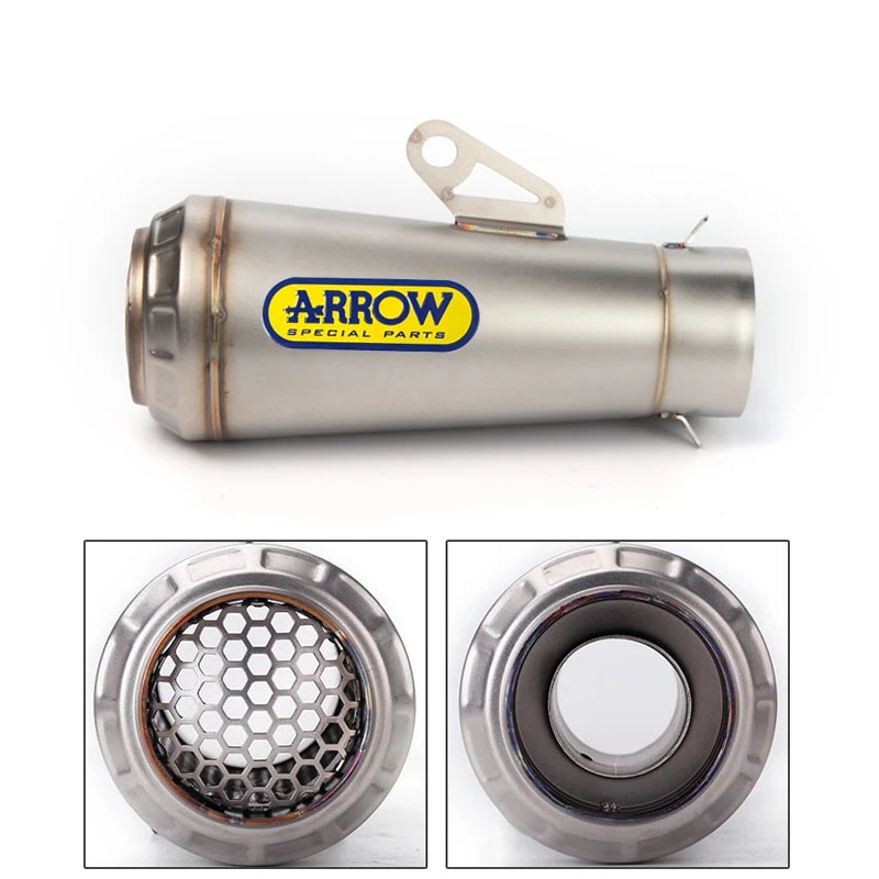 Universal 51mm 60mm Motorcycle Arrow Exhaust Muffler Db Killer Gp ...