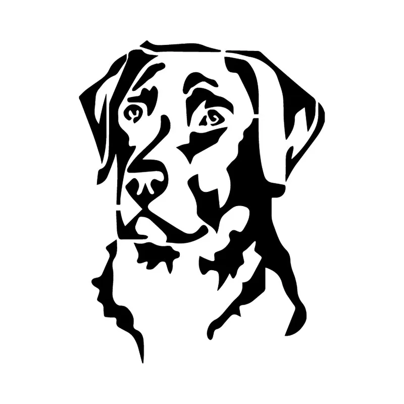 Black Lab Head Silhouette