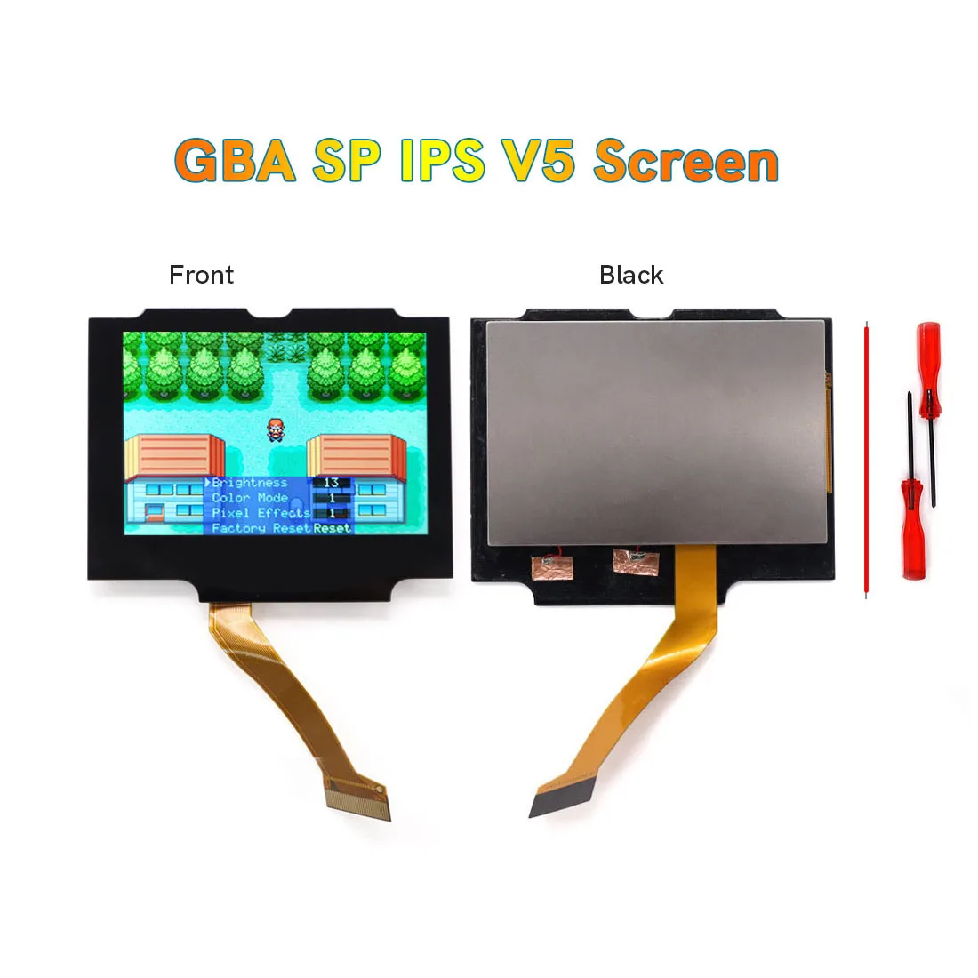720x480-GBA-SP-IPS-V5-LCD-High-Brightness-Backlight-Screen-Kits-With ...