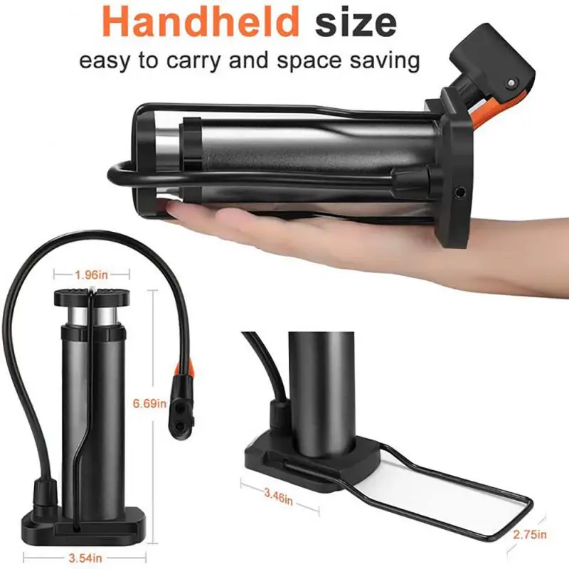 pump-Outdoor-Portable-Foot-Bike-Pump-with-Pressure-Gauge-120Psi ...