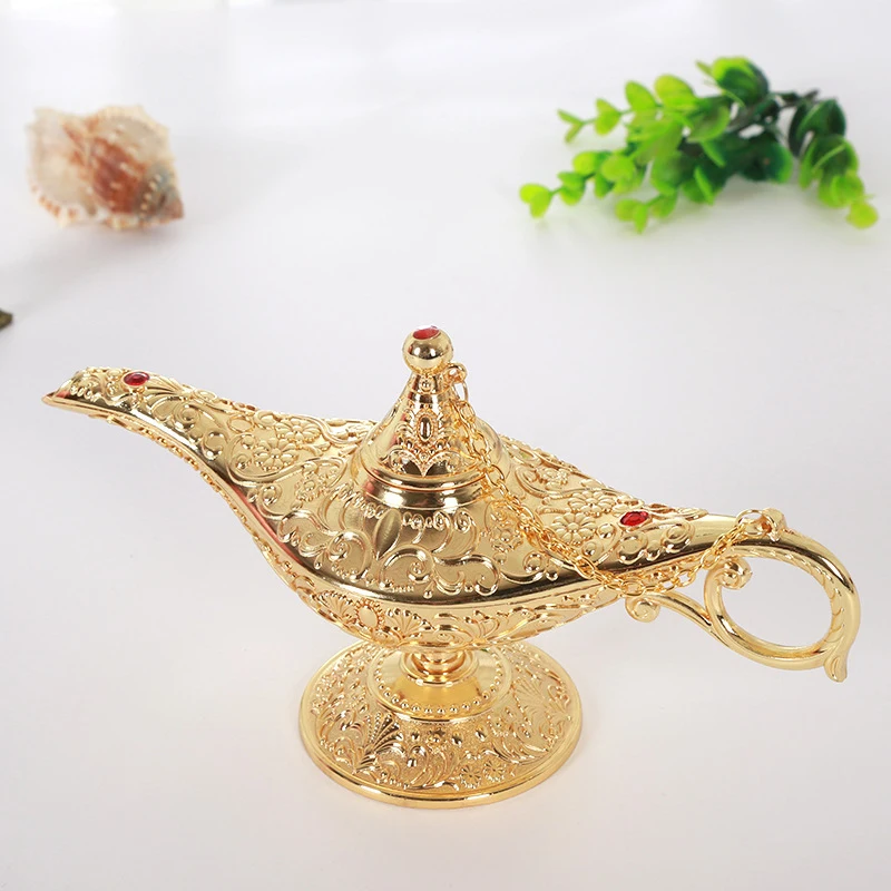 Aladdin Sacred Lamp Magic Genie Wishing Lamp Desktop Decoration Crafts ...