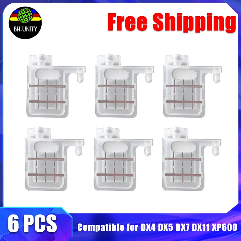 Transparente DX5 Cabezal Print Head Big Ink Damper para DX4 DX5 DX7 ...