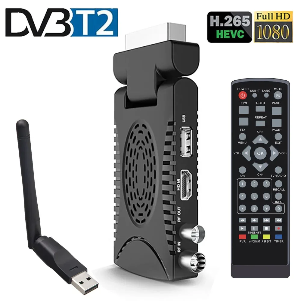 Receptor-de-TV-Digital-DVB-T2-Europa-Terrestre-Mini-Scart-HEVC-265 ...