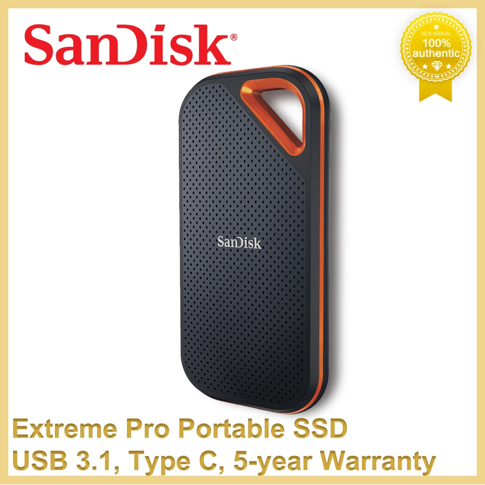 SanDisk SSD Extreme PRO E81 2TB 1TB USB3.1 Type-A/C NVMe Portable ...