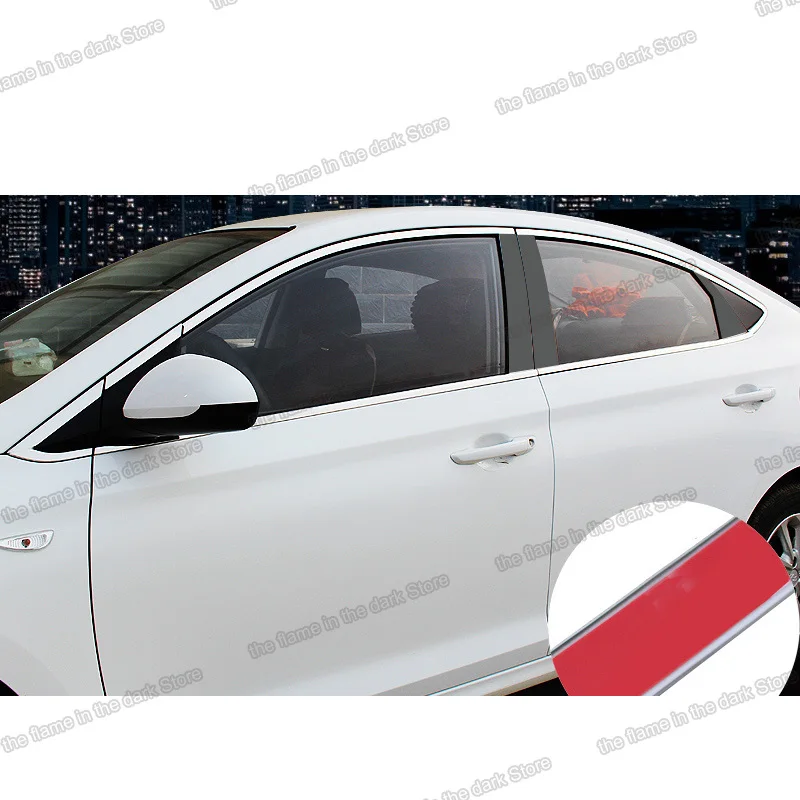 Lsrtw2017 For Hyundai Solaris Verna Car Window Chrome Trims Interior Accessories Mouldings 2018 2019 2020 2021 Decoration Car Stickers AliExpress