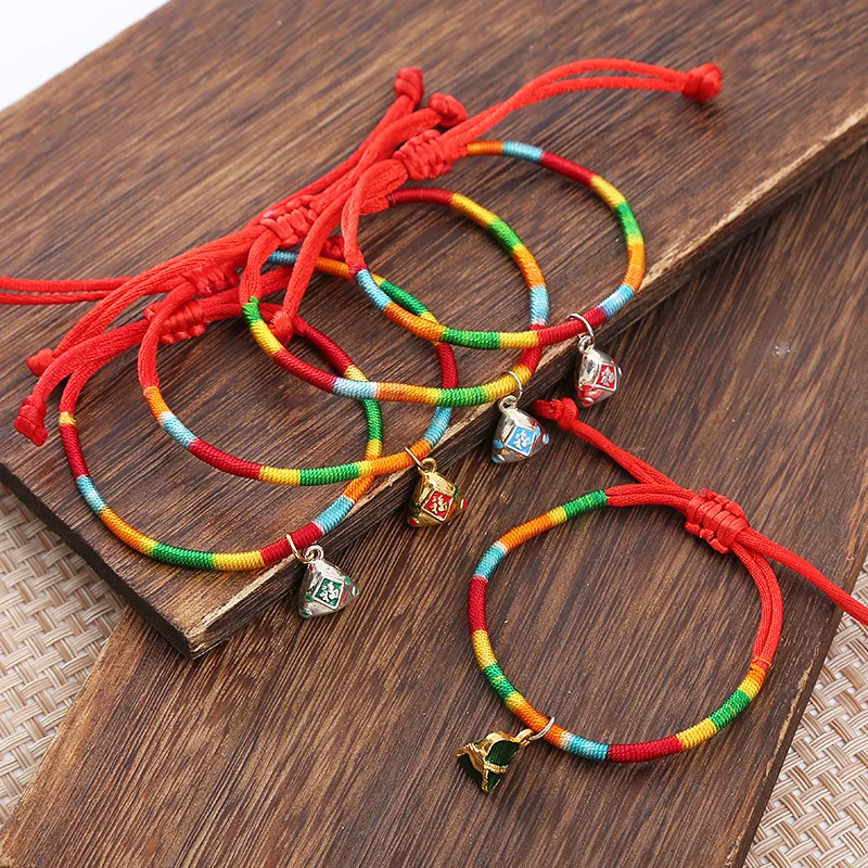 Dragon Boat Festival Colorful Rope Zongzi Bracelet Chinese Style ...