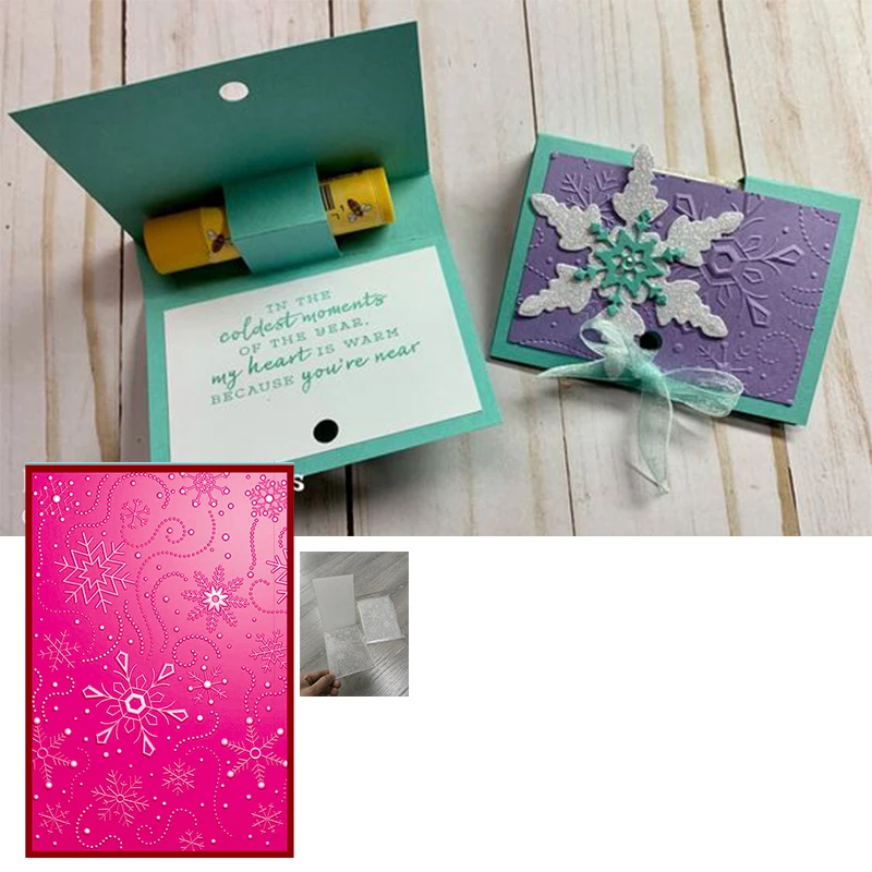 Stampin,up,wintry,3d Embossing Folder Flower,snowflake,scrapbooking ...