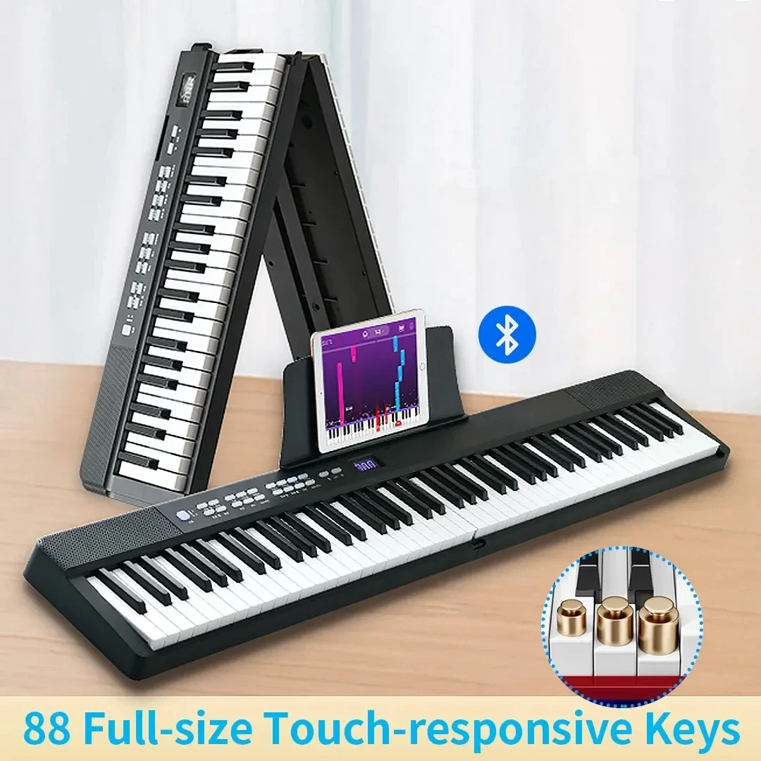 Piano-digital-plegable-de-88-teclas-controlador-multifunci-n-flexible ...