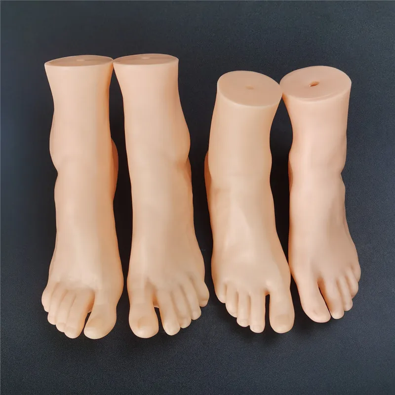 Simulation-Mannequin-Left-and-Right-Feet-Skin-Color-PVC-Hard-Foot-Model ...