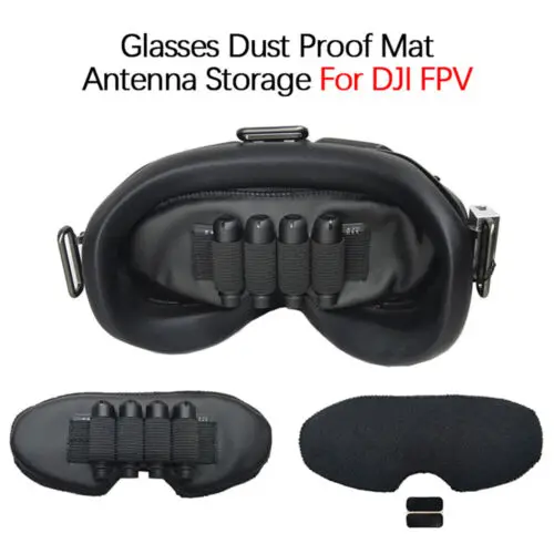 PU Dustproof Lens Protector for DJI FPV Goggles Antenna Storage Cover ...
