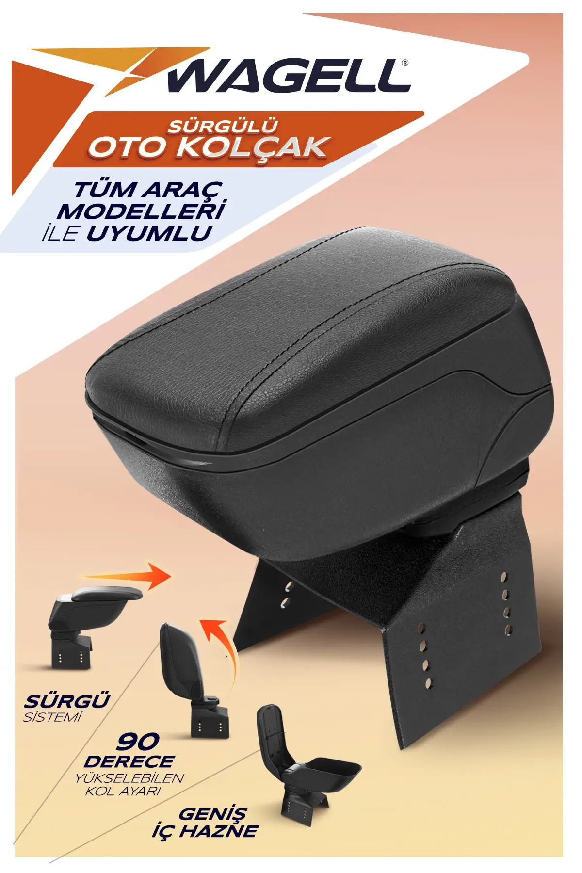 Universal Auto Sliding Armrest-Armrest-Compatible With All Vehicles