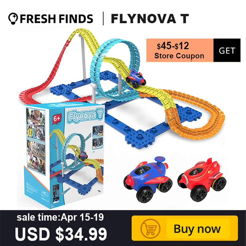 New FLYNOVA T DIY Racing Car Set Changeable Racing Track Play Sets ...
