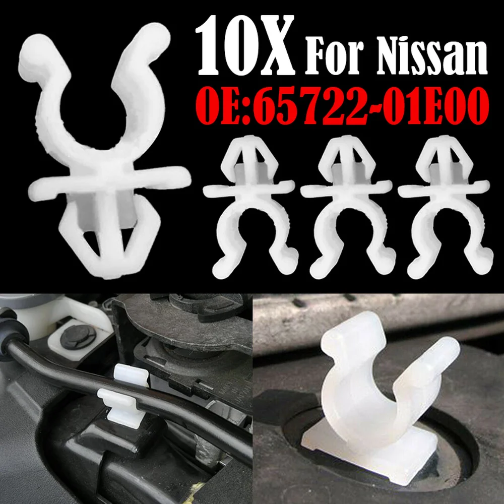 Clips de soporte de barra de capó de coche, 10 piezas para Nissan 240SX ...
