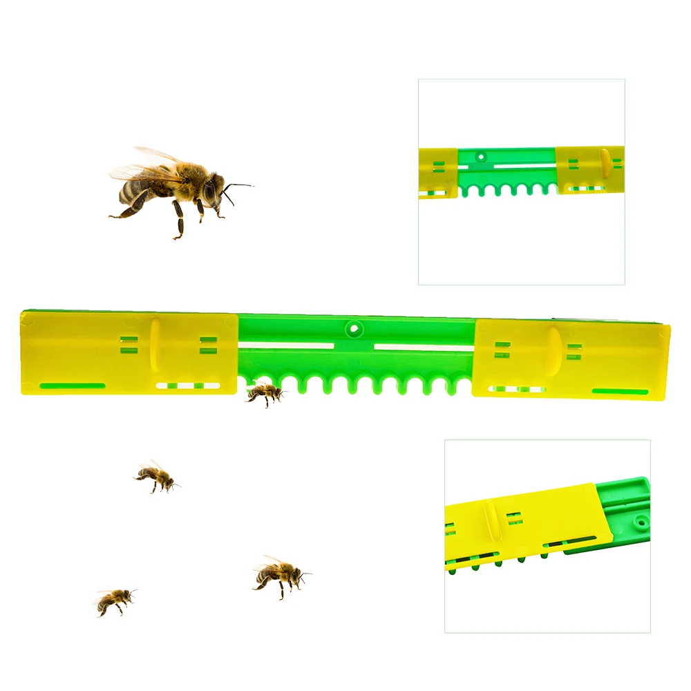 2PCS Plastic Bee Hive Entrance Reducer With Slider Keep Intruders And ...