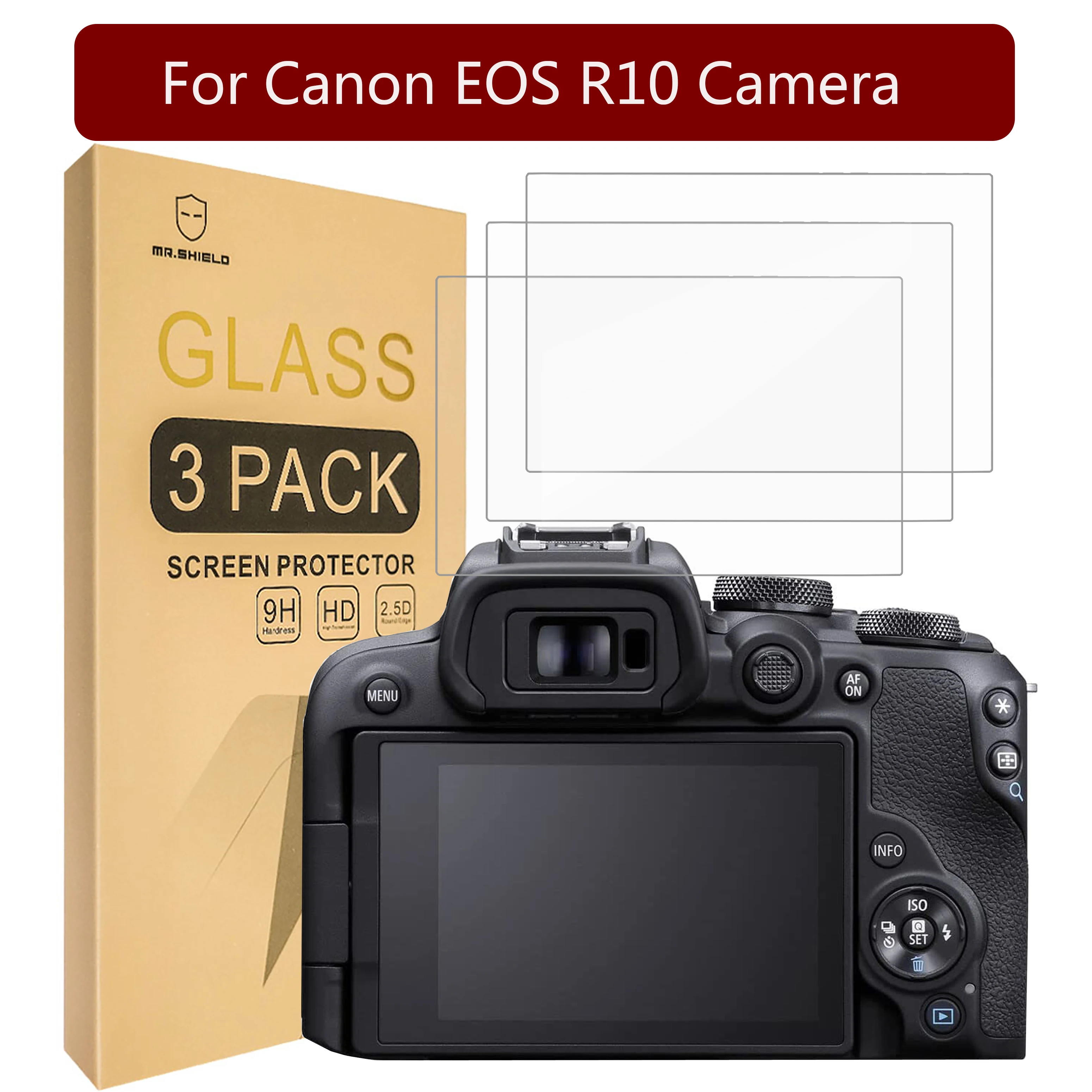Mr-Shield-3-Pack-Screen-Protector-For-Canon-EOS-R10-Camera-Tempered ...