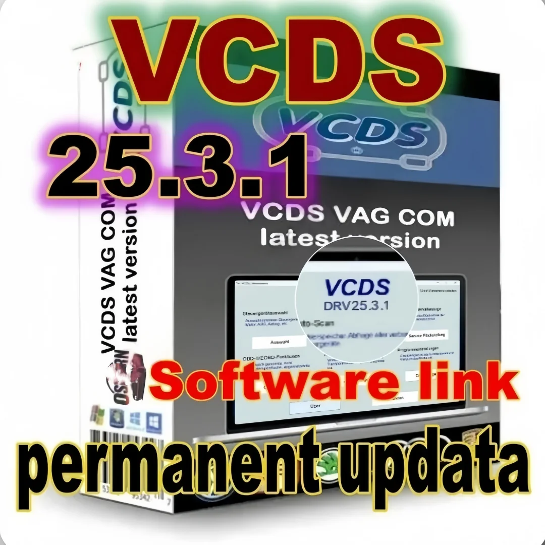 UPDATE SOFTWARE VCDS 2025 VAG COM OBD2 Scanner VAG HEX V2 USB Interface ...