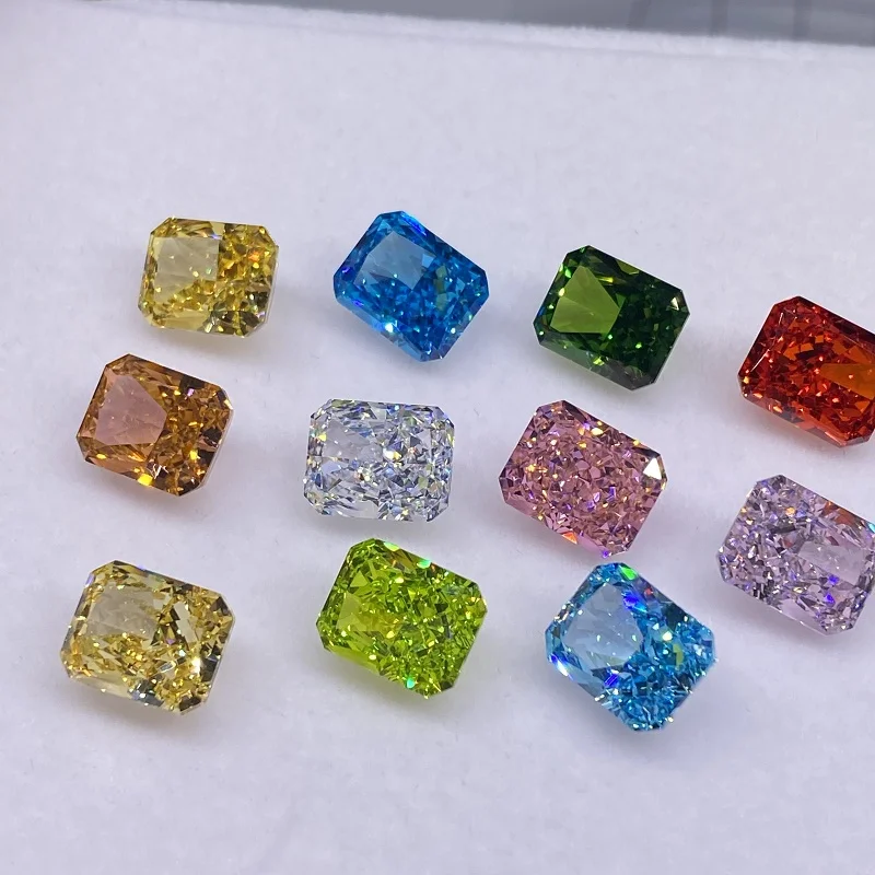 Pirmiana-New-Crushed-Ice-Cutting-Cubic-Zircona-Stone-Radiant-Cut-High ...
