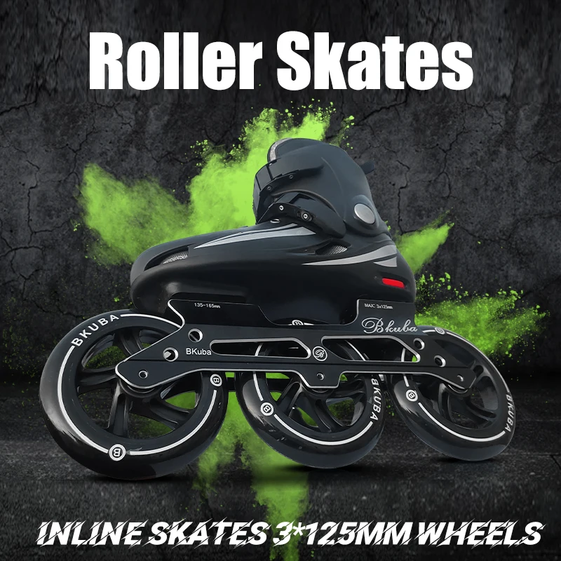 Inline-Roller-Skates-125mm-Shoes-With-Wheels-Professional-Aldult-Speed ...