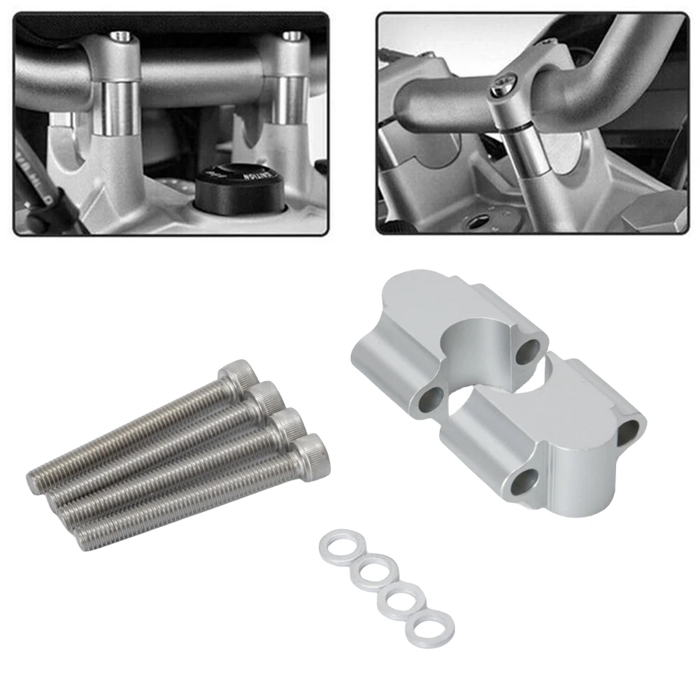 Motorcycle-Handlebar-Riser-7-8-Inch-22mm-Handle-Clamp-Universal-30mm ...