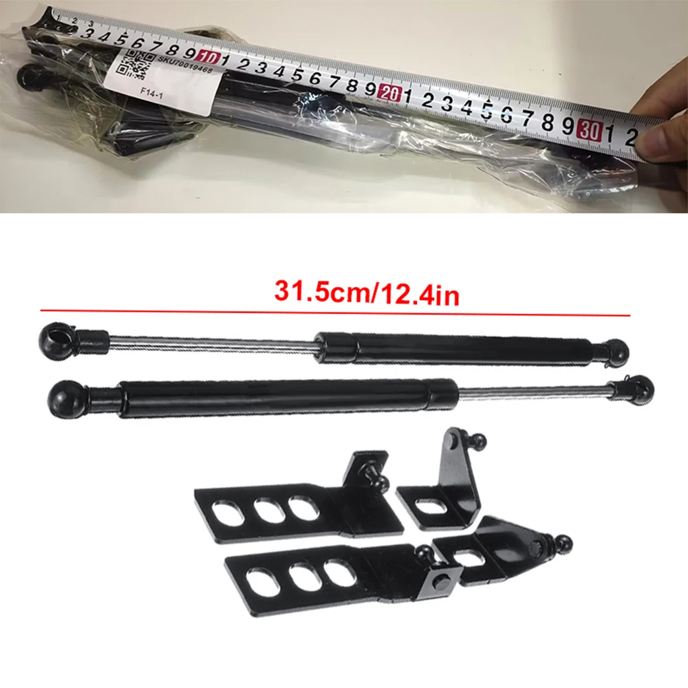 2Pcs Car Front Engine Bonnet Gas Struts Bars Damper Hood Lift Support ...
