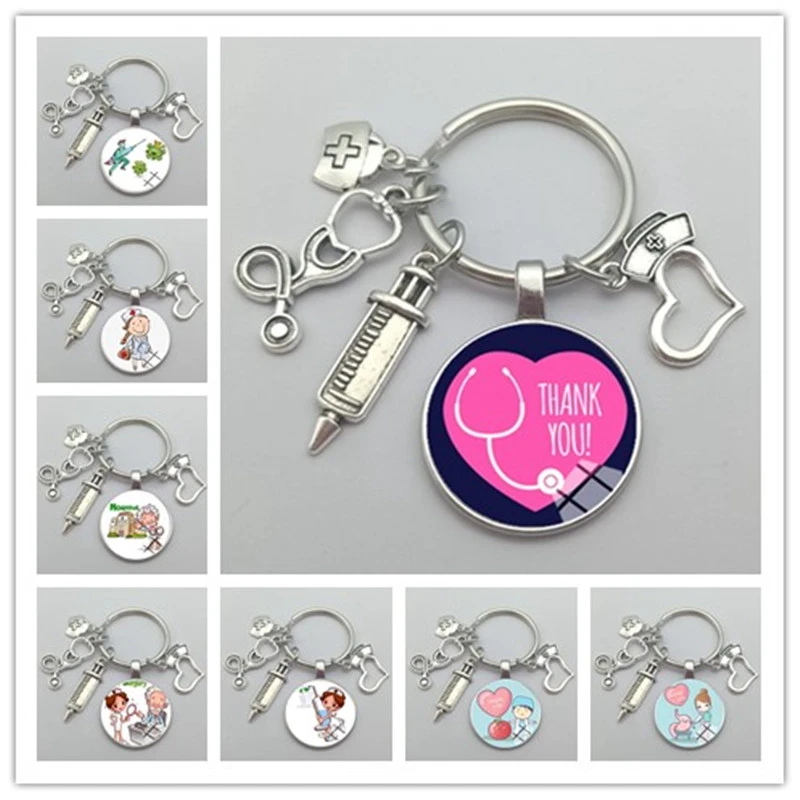 1pcs Nurse Keychain Physician Assistant Key Chains Medical Keyring ...