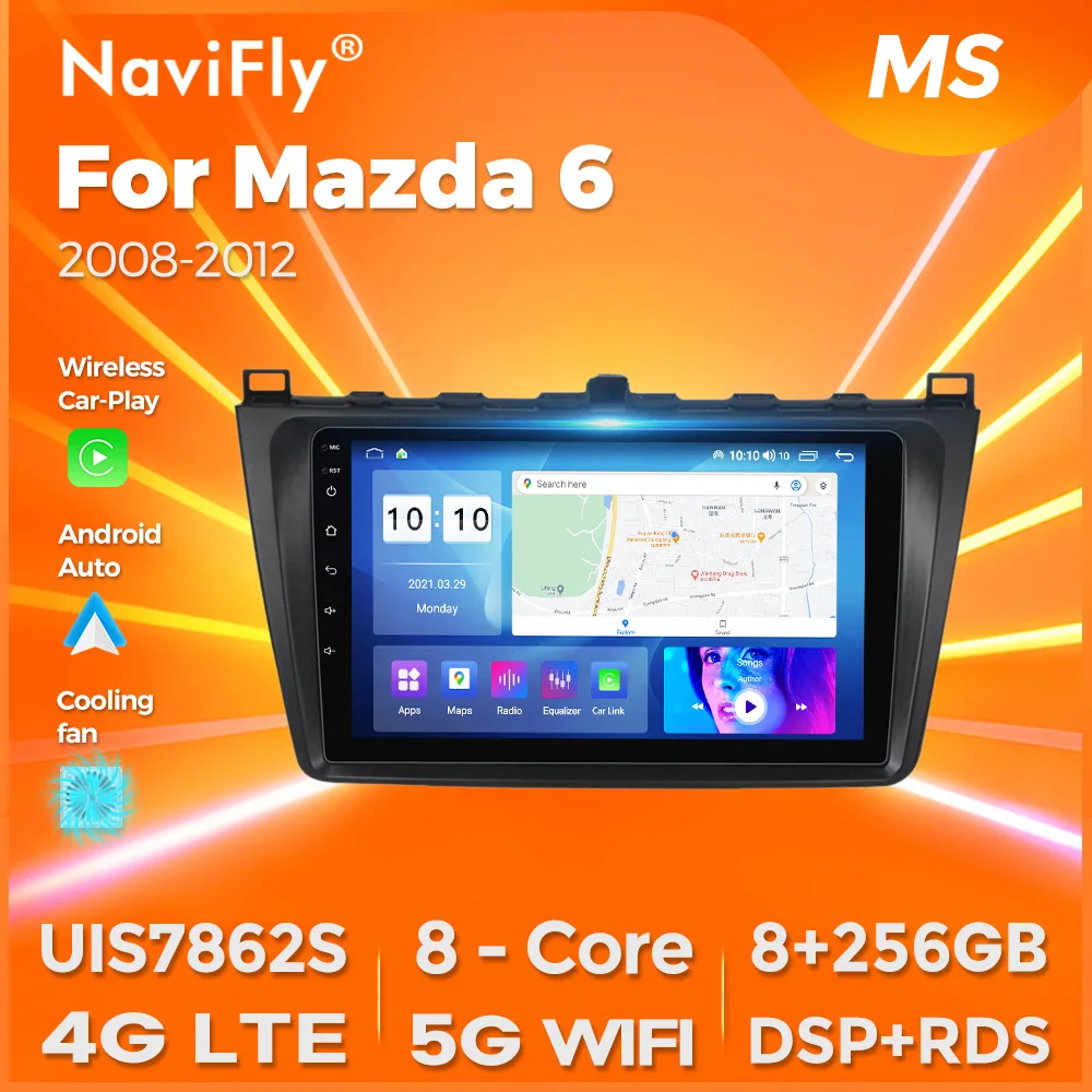2Din Android Car Radio For Mazda 6 II GH 2007-2012 Multimedia Video ...