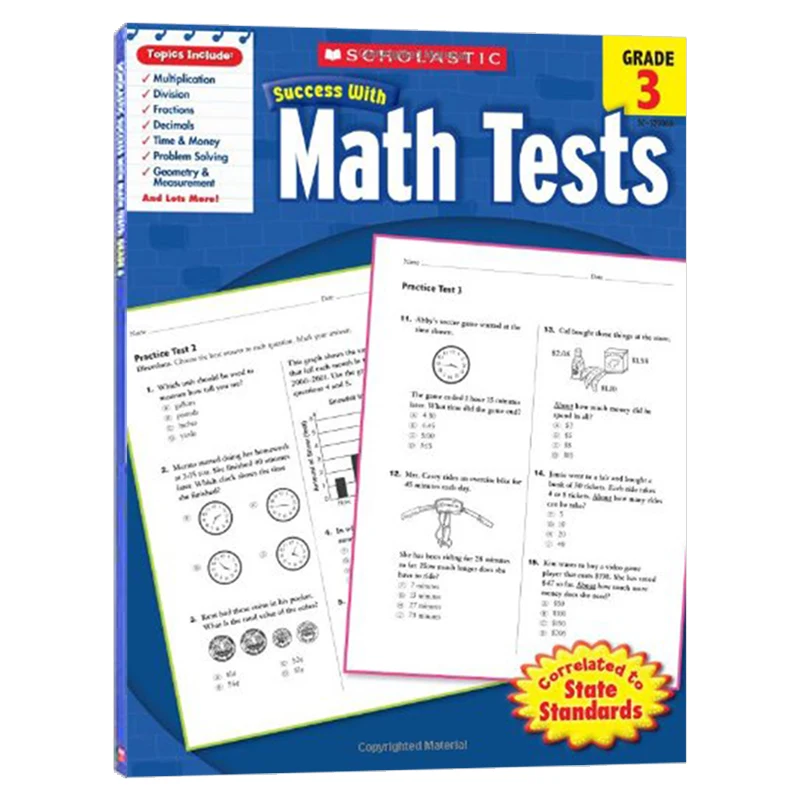 Scholastic-Success-with-Math-Tests-Grade-3-aged-7-8-9-10-English-book ...