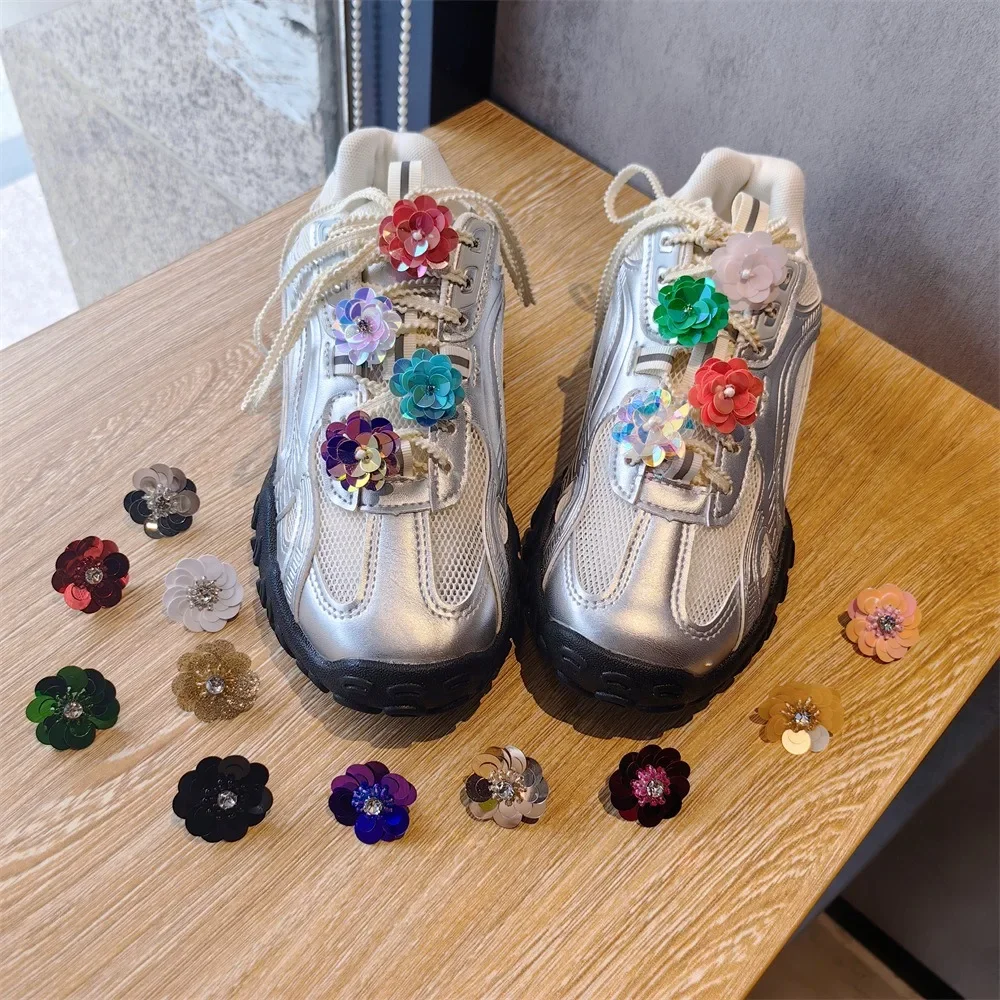 Colorful-Shoe-Decoration-Clip-Fashion-Sneakers-Laces-Sequin-Studded ...