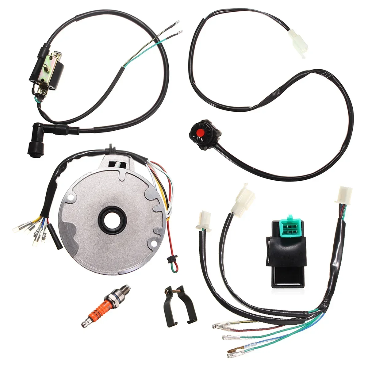Motorcycle-Ignition-Coil-Starter-Rectifier-Wire-Harness-Kit-For-For ...