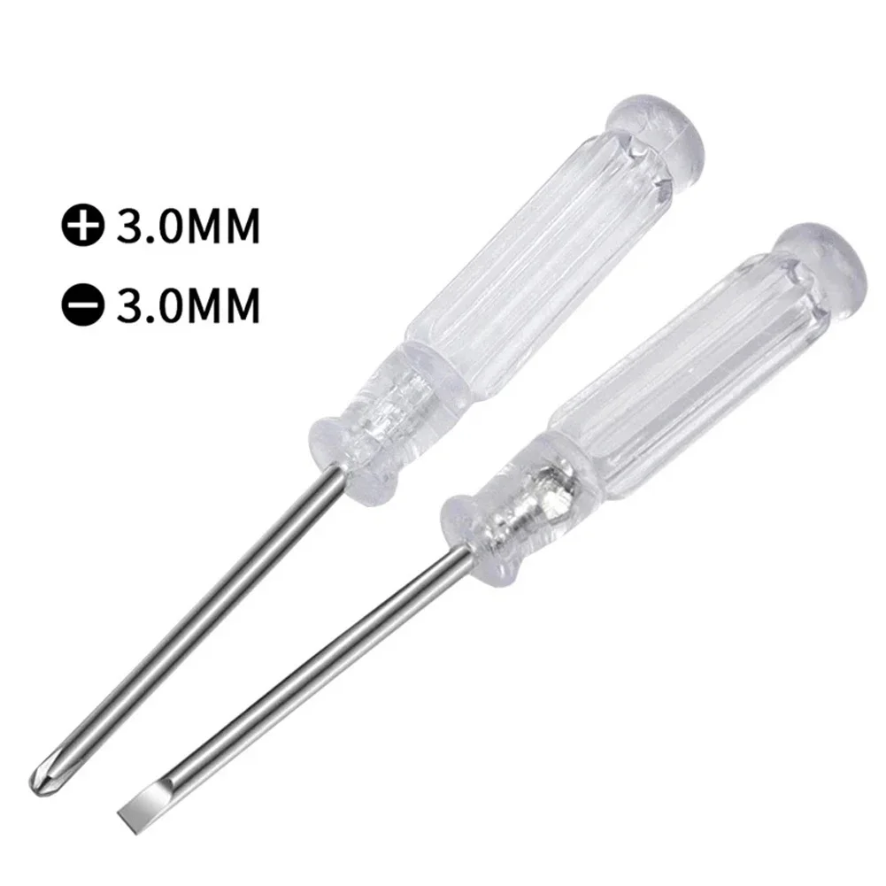 2pcs Mini Screwdriver 3mm Cutter Head Cross Slotted Screwdriver Hand ...