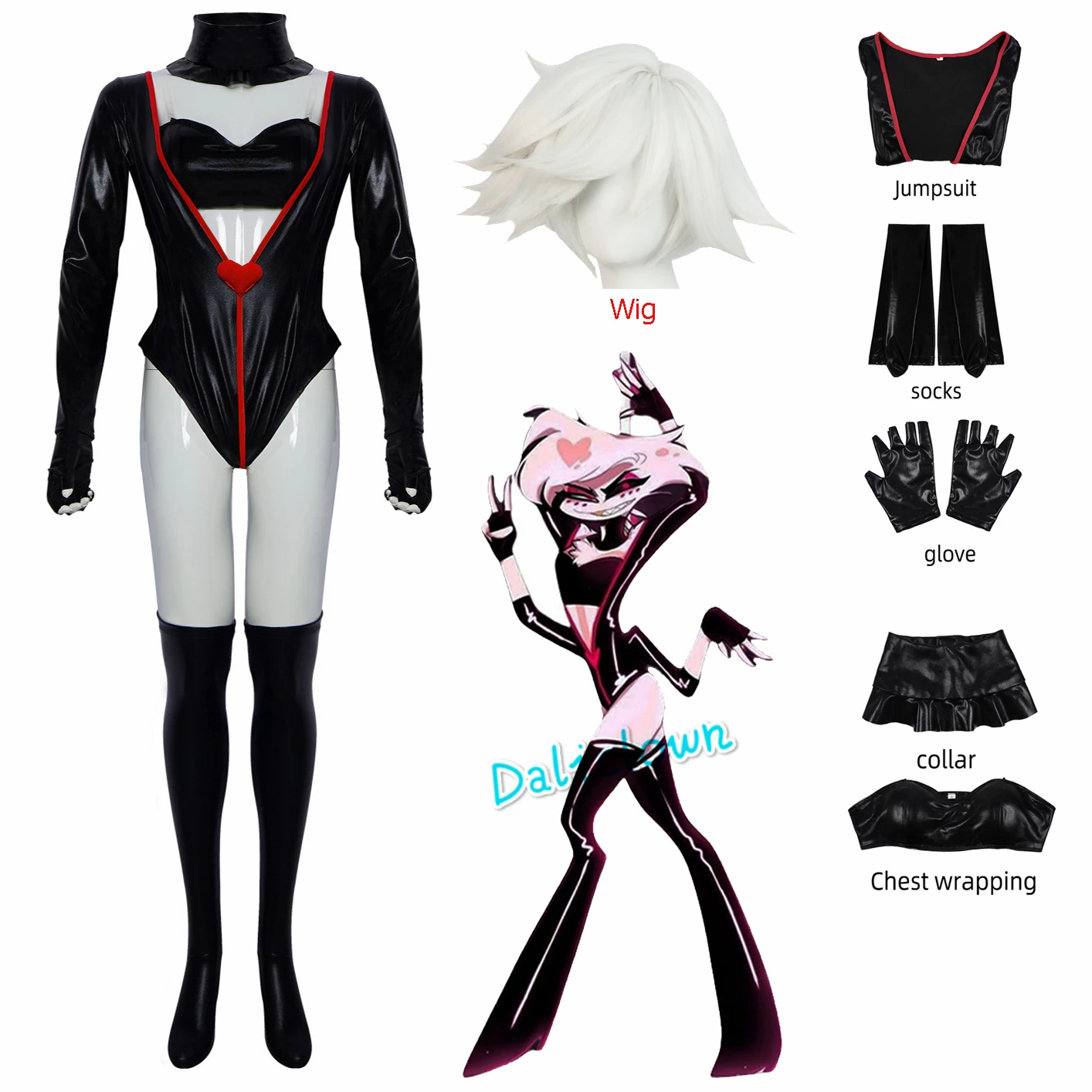 Hazbin-Cosplay-Hotel-Dust-Angel-Cosplay-Costume-Wig-Anime-Sexy-Women ...