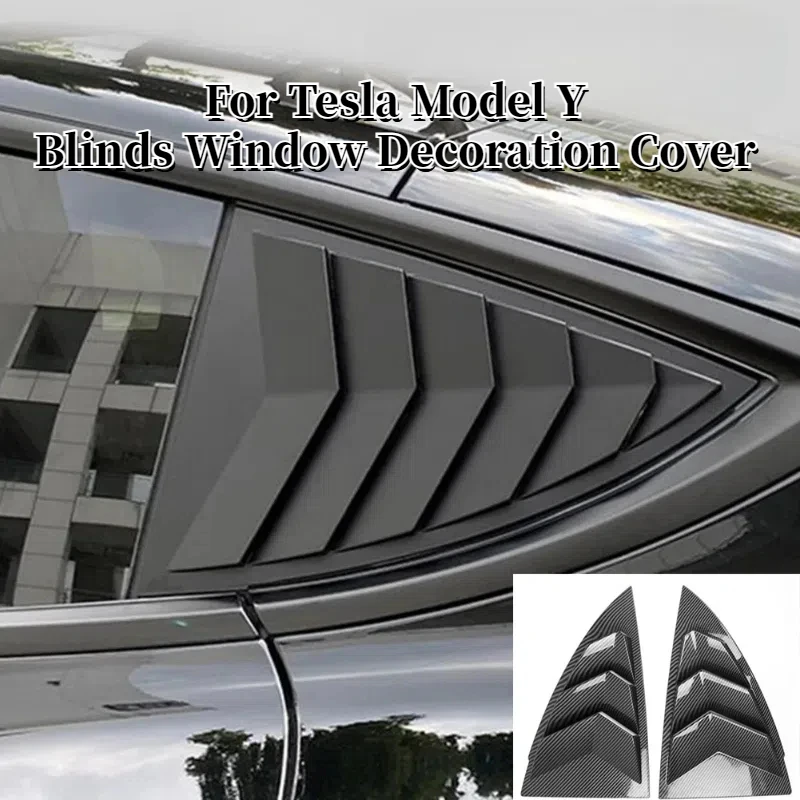 For Tesla Model Y Launch/Juniper Blinds Window Decoration Stickers Rear ...