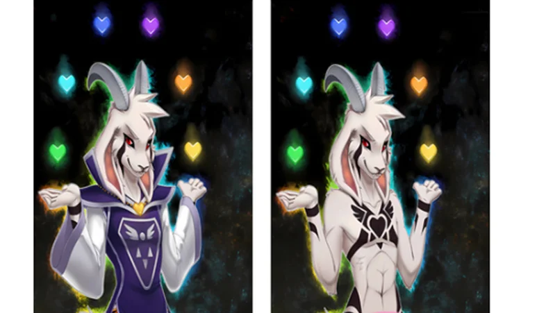 2WAY-Anime-Furry-Orcus-Undertale-Asriel-funda-de-almohada-de-doble-cara ...